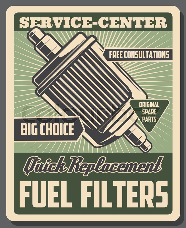 Car service center poster, fuel ... | Stock vector | Colourbox