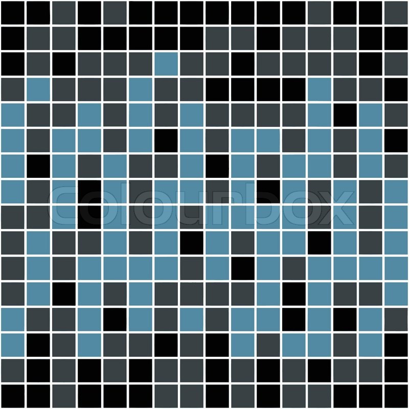 Blue Squares Pattern | Stock-Vektor | Colourbox