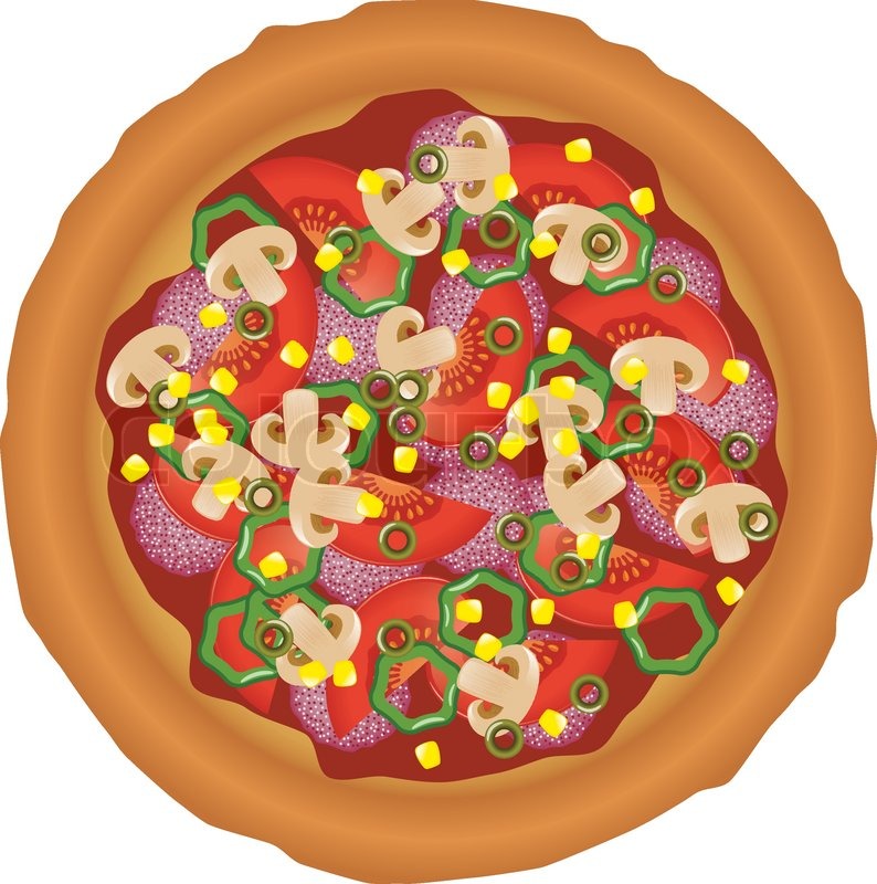 Cartoon Pizza Appetizer