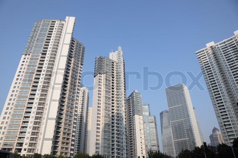 Highrise buildings in Pudong New Area ... | Stock image | Colourbox