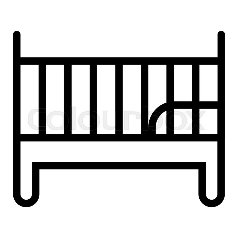 Cot Clip Art Black And White