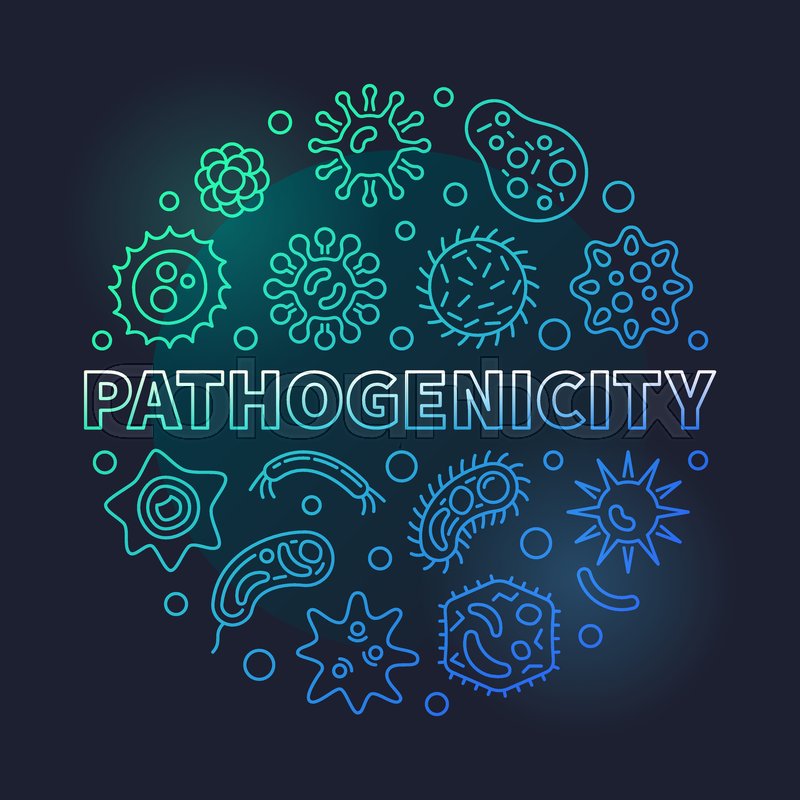 Pathogenicity circular vector colorful ... | Stock vector | Colourbox