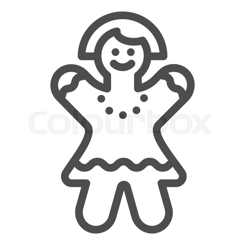 Gingerbread Woman Outline