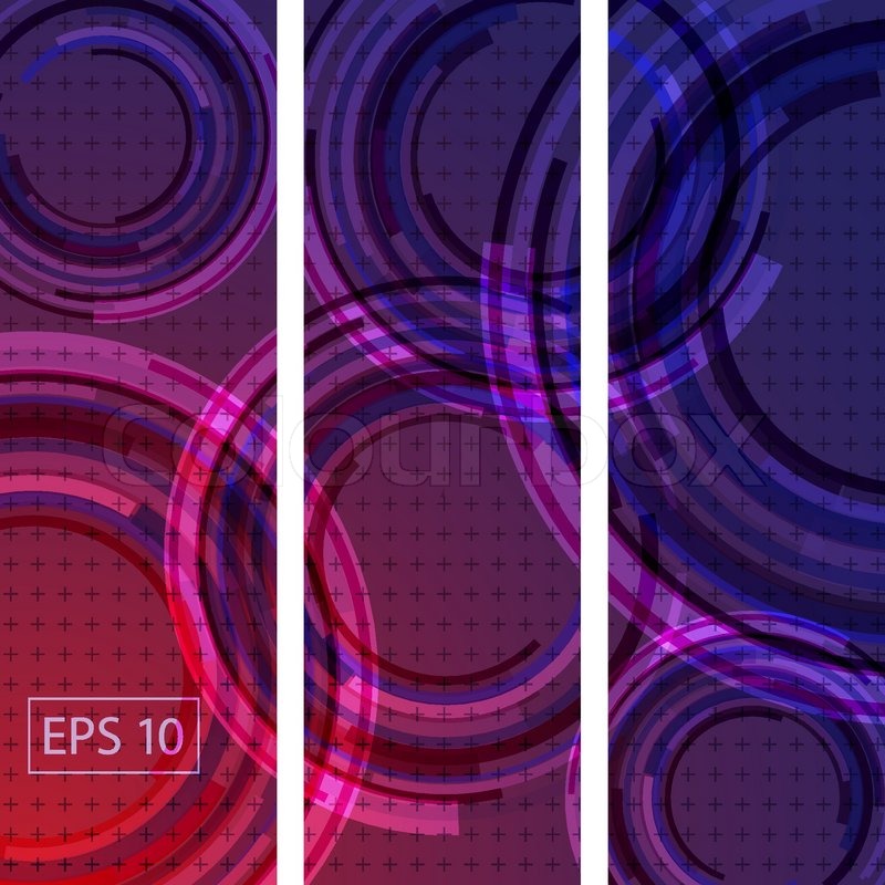 Abstract colorful concentric circle ... | Stock vector | Colourbox