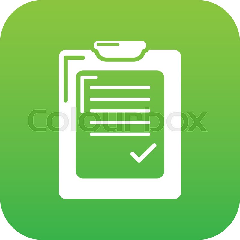 Check list icon green vector isolated ... | Stock vector | Colourbox