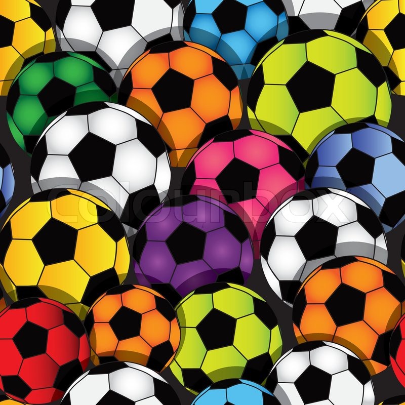 Soccer seamless texture | Stock vector | Colourbox
