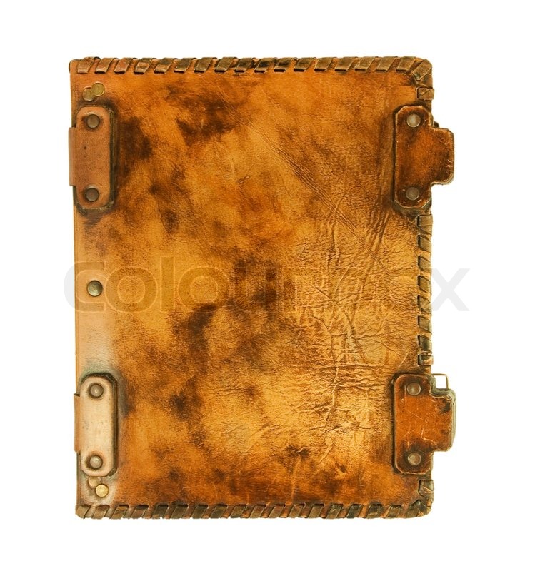 The ancient book in leather cover, a ... | Stock image | Colourbox