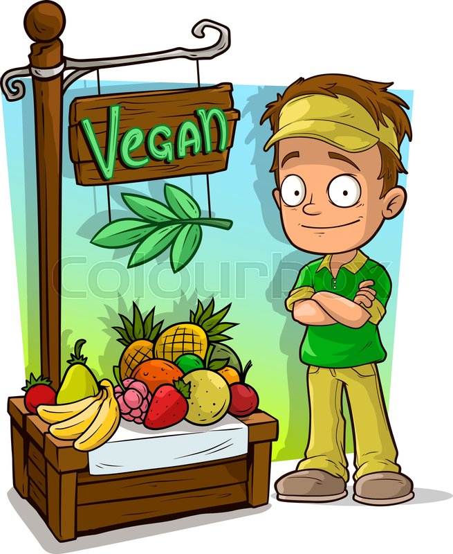 Fruit Market Cartoon