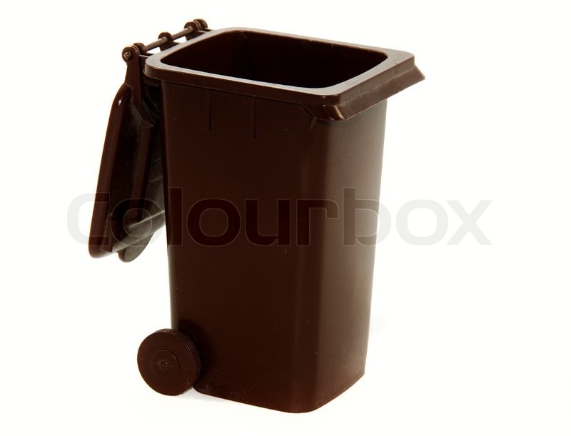 Brown dirt container | Stock image | Colourbox