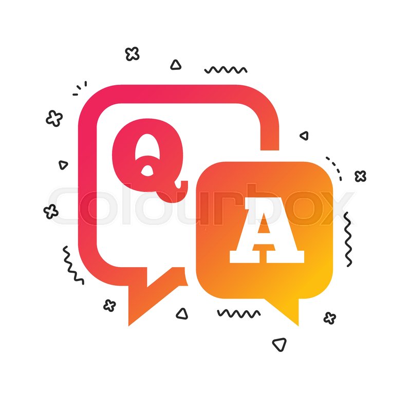 Question answer sign icon. Q&A symbol. ... | Stock vector | Colourbox