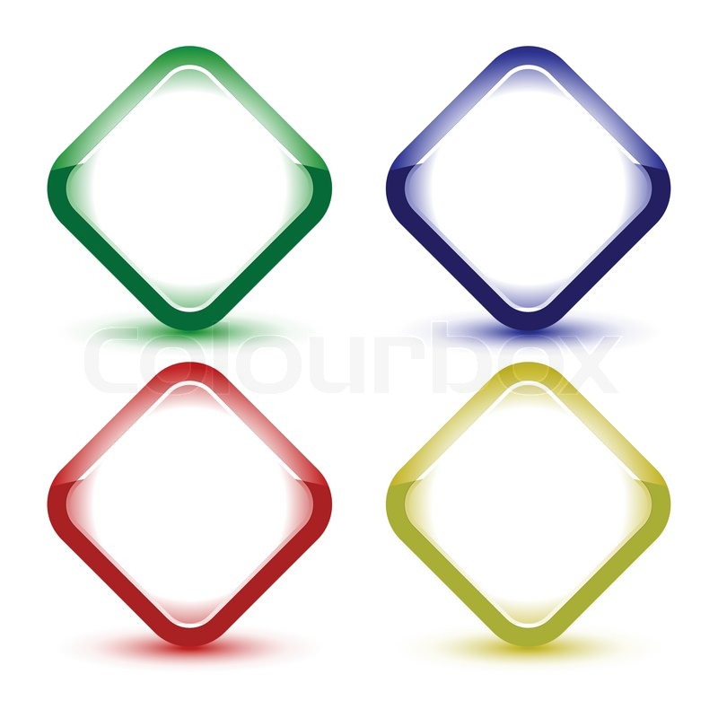 Square icons | Stock vector | Colourbox