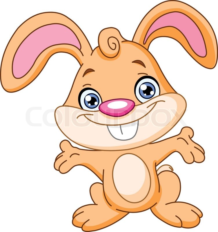 Happy bunny | Stock vector | Colourbox