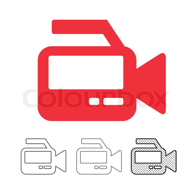Video Camera Icon Red