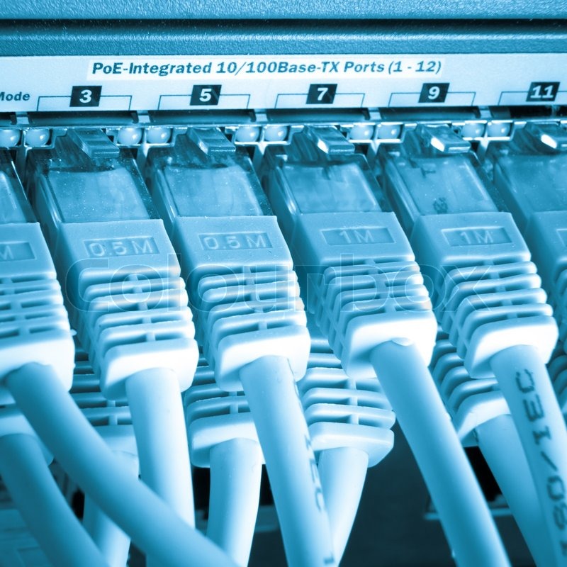 Network cables | Stock image | Colourbox