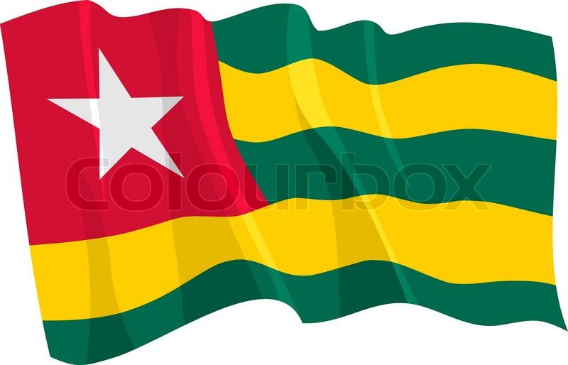 Political Waving Flag Of Togo Stock Vector Colourbox