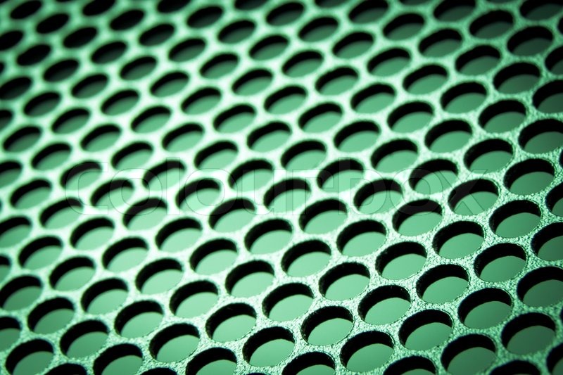 Metallic Grid Pattern Is