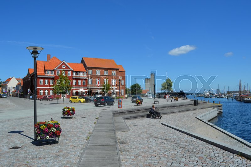 The waterfront of Kerteminde in Denmark | Stock image | Colourbox