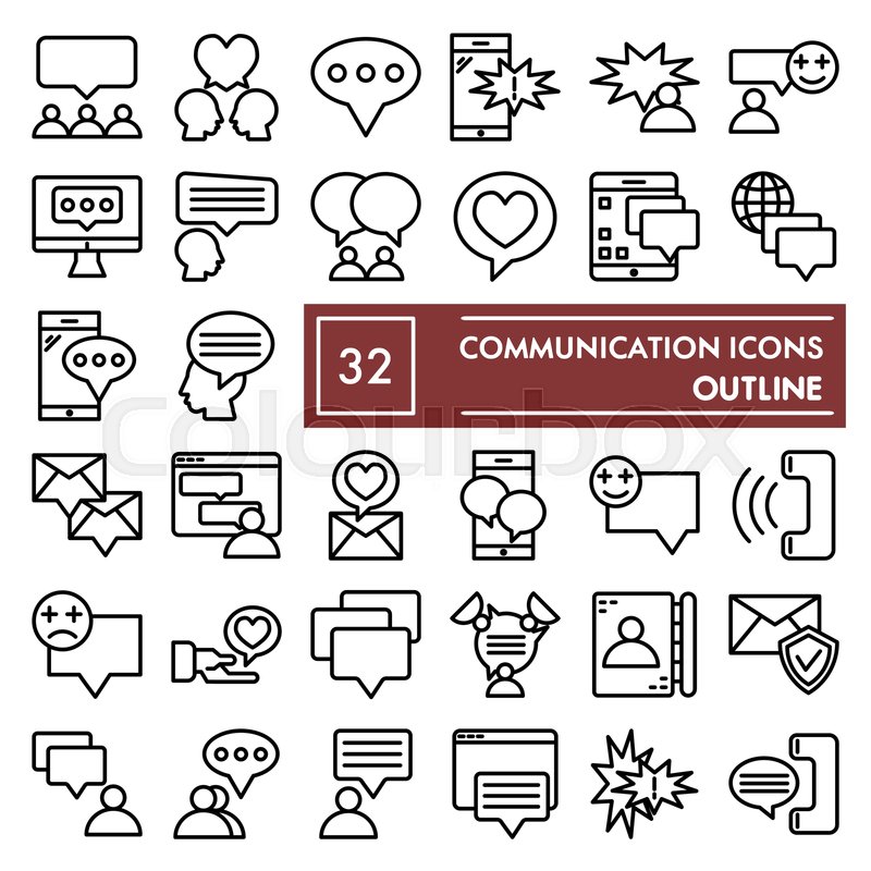 Communication Symbols And Signs