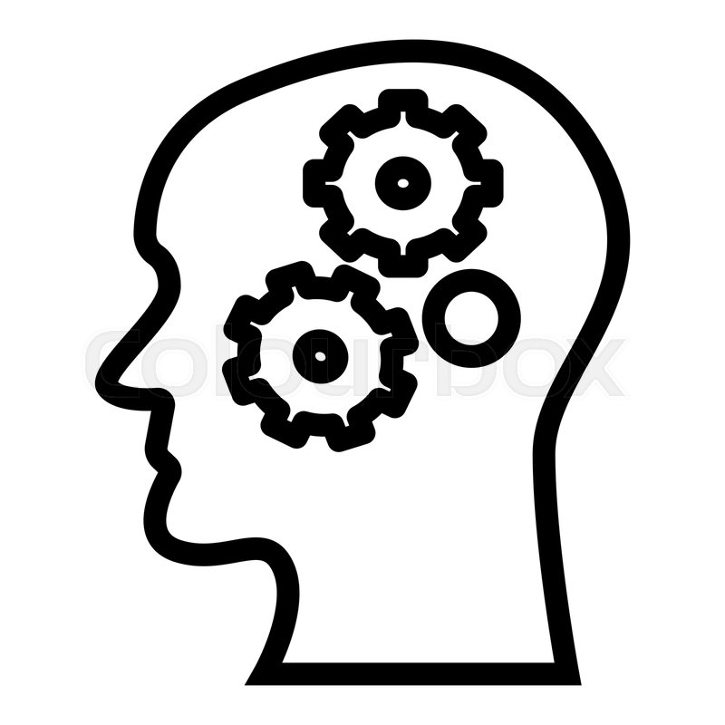 Brain Gears Vector