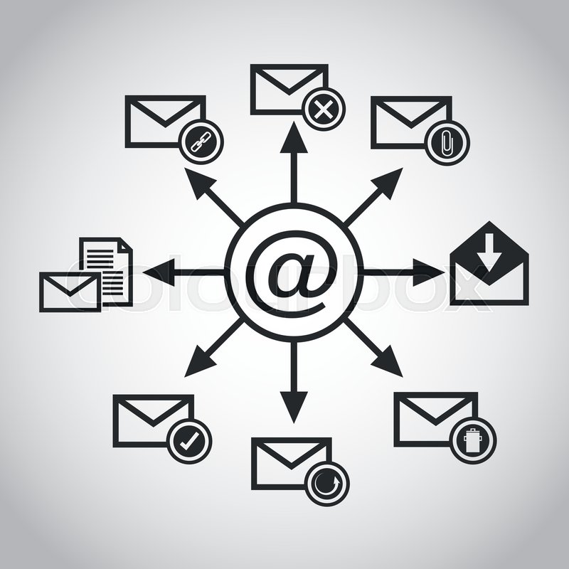 Internet concept with icon design, ... | Stock vector | Colourbox