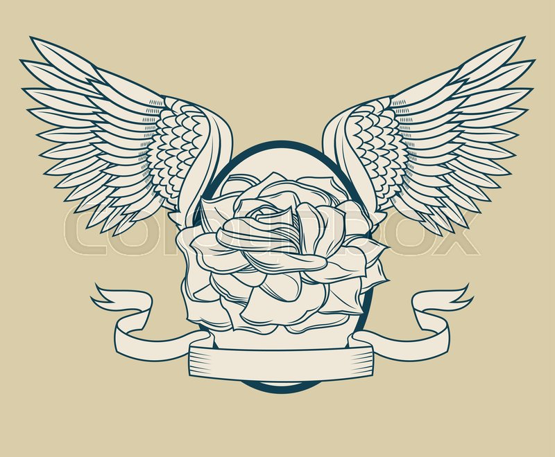 Roses Drawings With Wings
