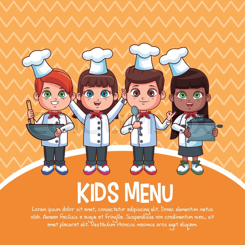 Blank Kids Menu Template