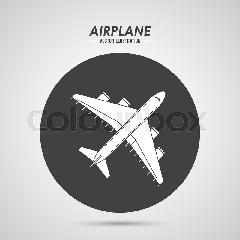 Airplane concept with icon design, ... | Stock vector | Colourbox