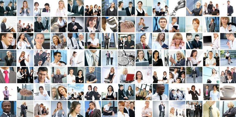Business People Collage