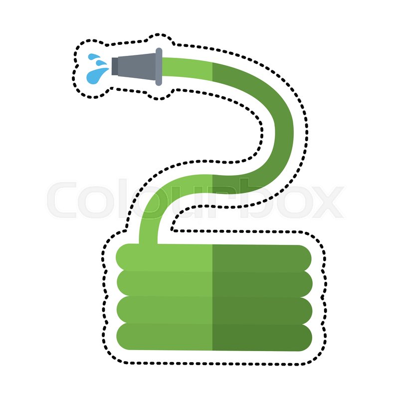 Cartoon garden water hose vector ... | Stock vector | Colourbox