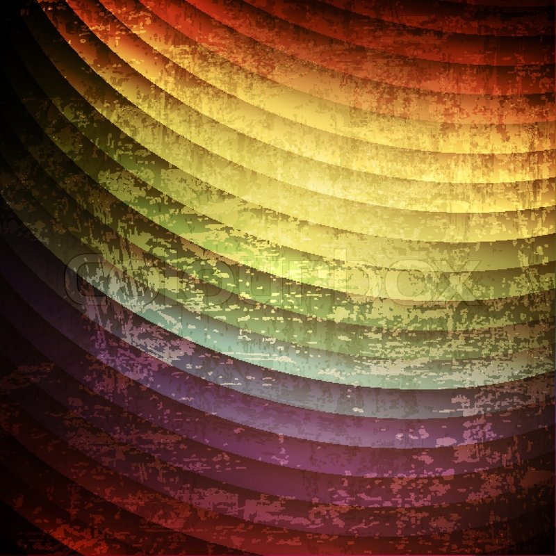 "Grunge Rainbow" | Stock vector | Colourbox