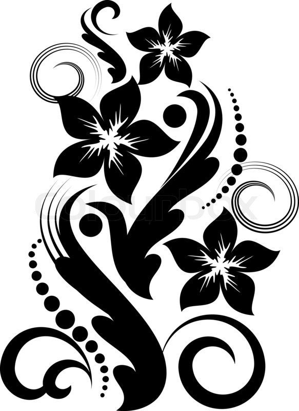 Simple Abstract Flower Design