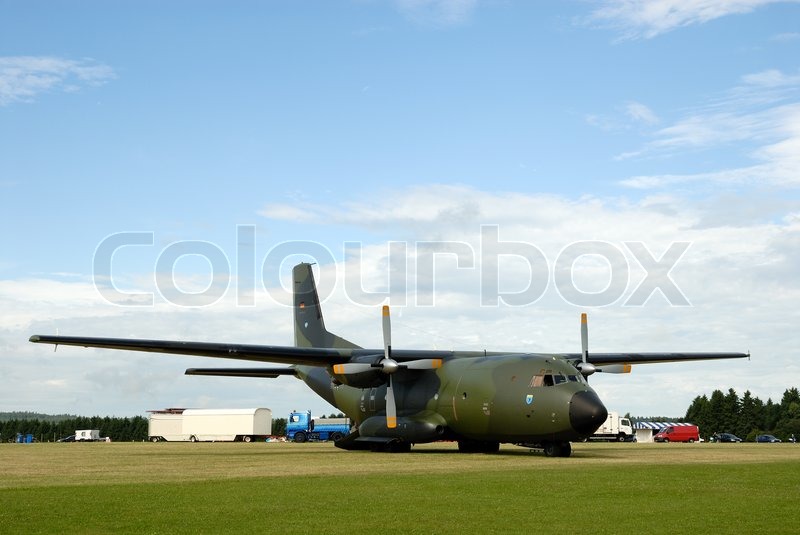 German military transport aircraft ... | Stock image | Colourbox
