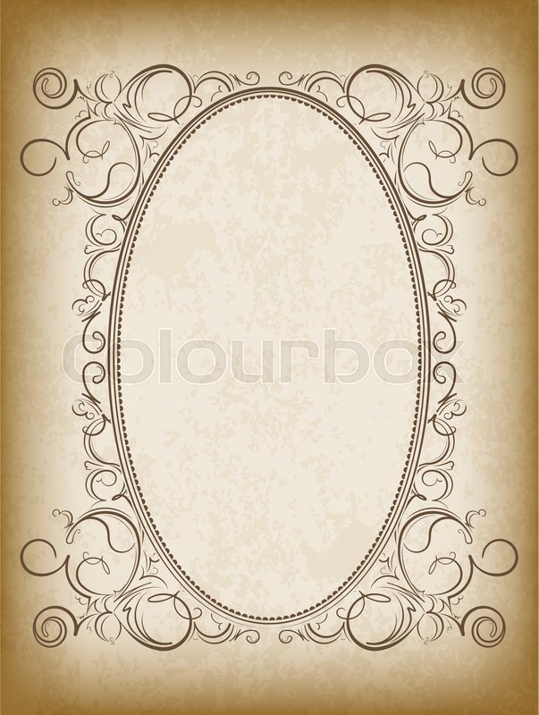 Blank Oval Frame