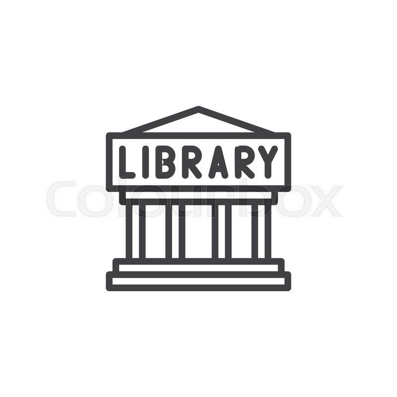 Library Icon Black And White