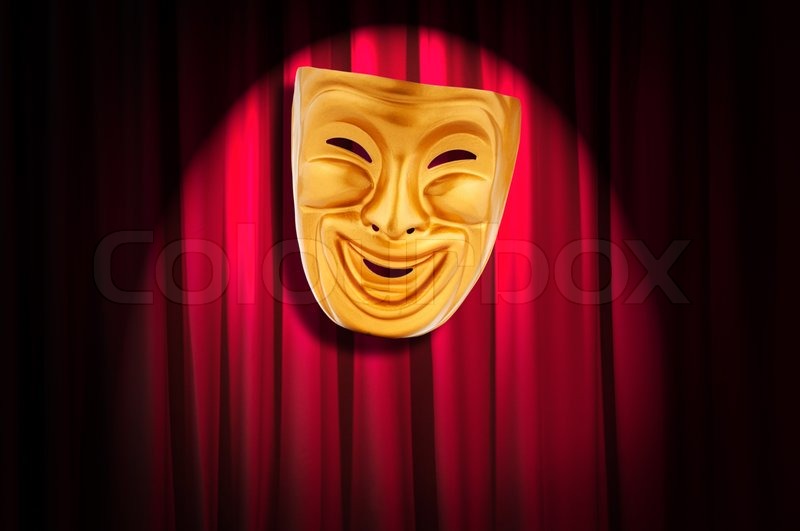 Theateraufführung Konzept mit Masken | Stock Bild | Colourbox