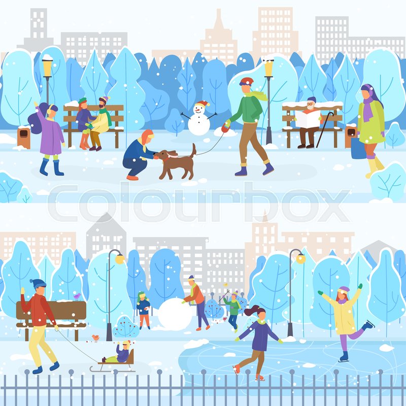 Outdoor Ice Rink Clip Art