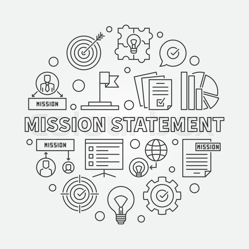 Mission Statement vector round concept ... | Stock vector | Colourbox