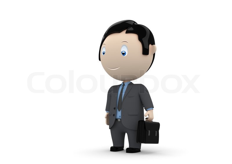 Manager. Social 3D characters: ... | Stock image | Colourbox