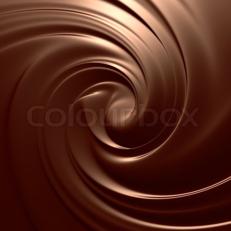 Astonishing chocolate swirl | Stock image | Colourbox