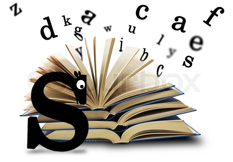 Das Buch und die Buchstaben | Stock Bild | Colourbox