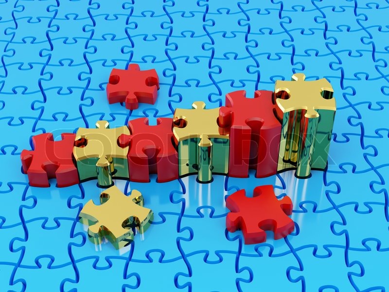 Graph from puzzle | Stock image | Colourbox