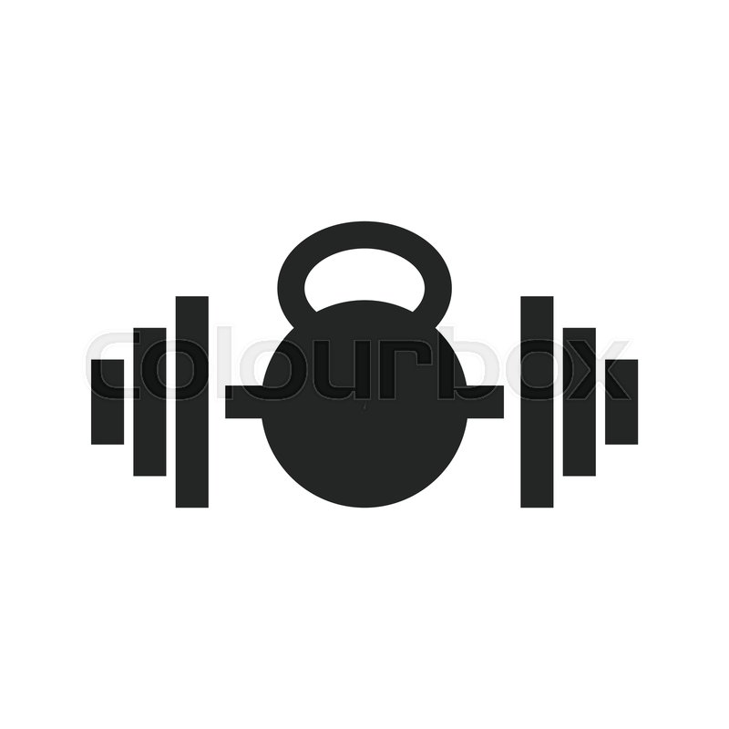Dumbbell Icon Vector