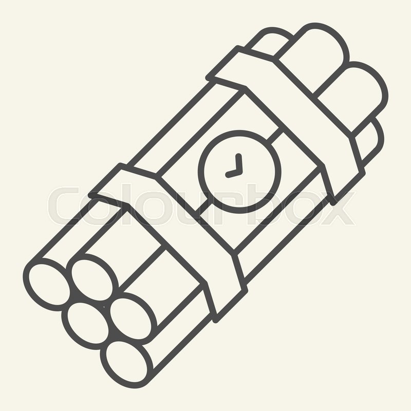 Dynamite Clip Art Black And White Outline