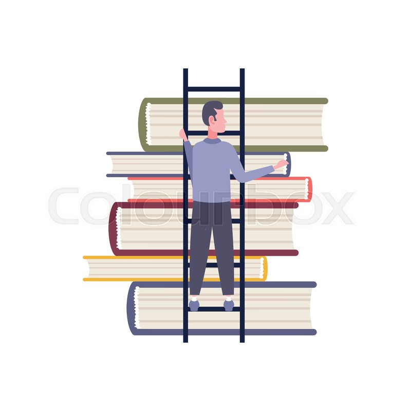 Student Climbing Ladder