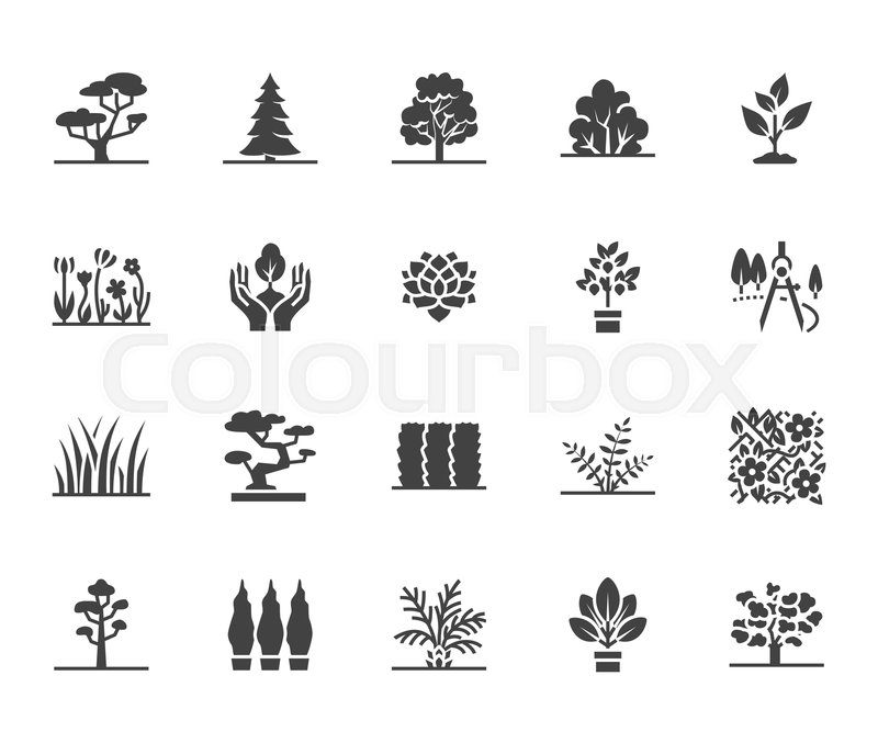 Landscape Design Shrub Symbols