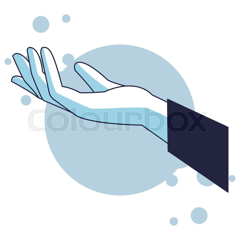 Human hand cartoon vector illustration ... | Stock vector | Colourbox