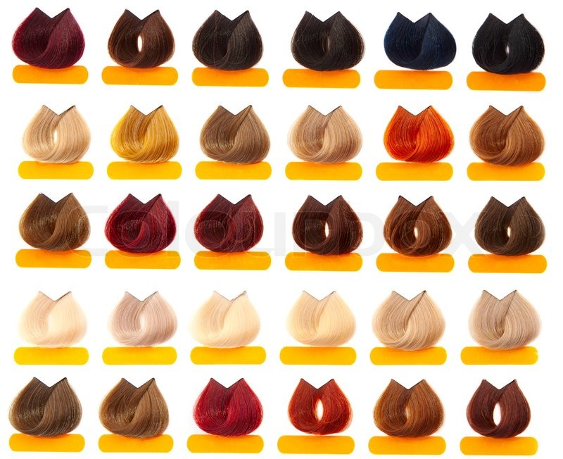 Hair samples | Stock image | Colourbox