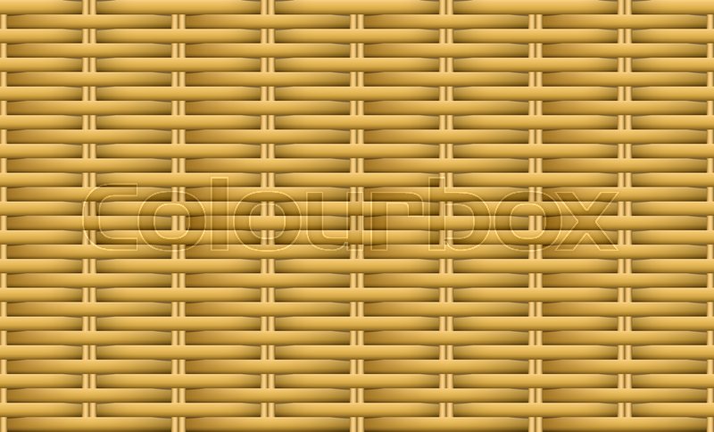 Seamless brown weave rattan pattern, ... | Stock vector | Colourbox