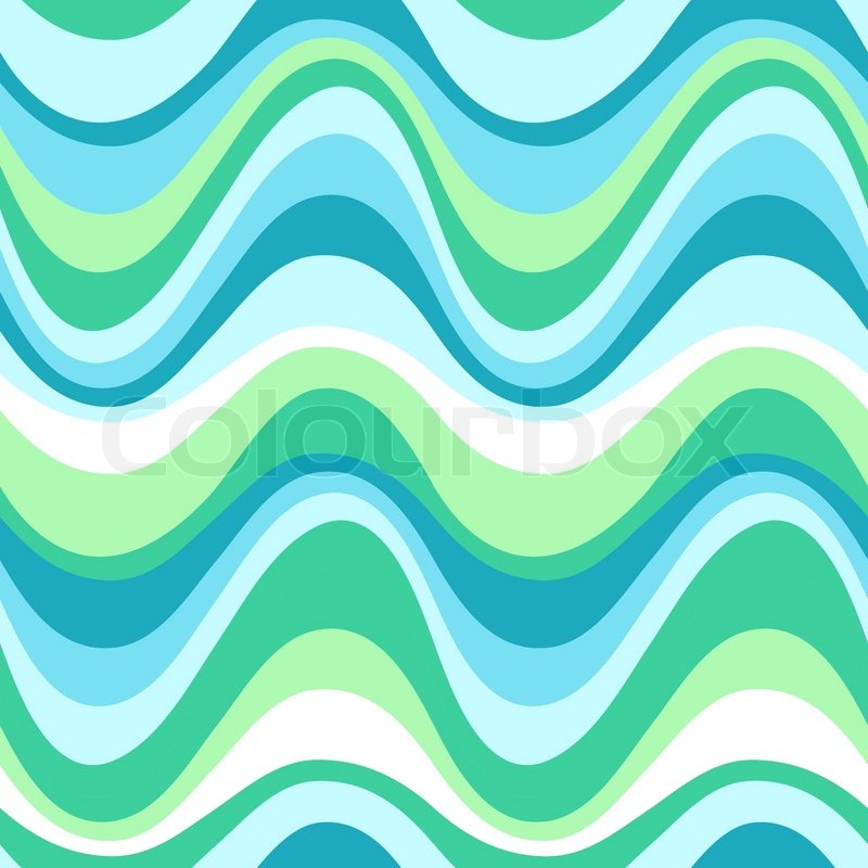 Geometric seamless water sea pattern | Stock vector | Colourbox