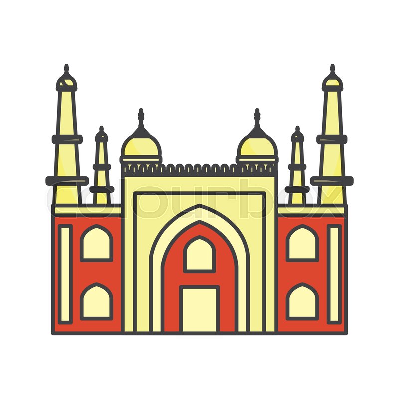 Mysore palace india icon vector ... | Stock vector | Colourbox